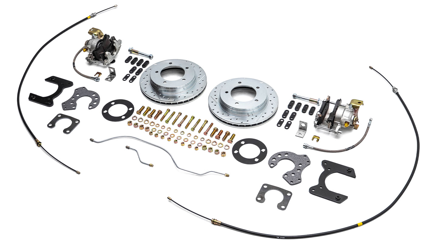 DRILLED/SLOTTED Rear Disc Brake Kit - TOMS OFFROAD